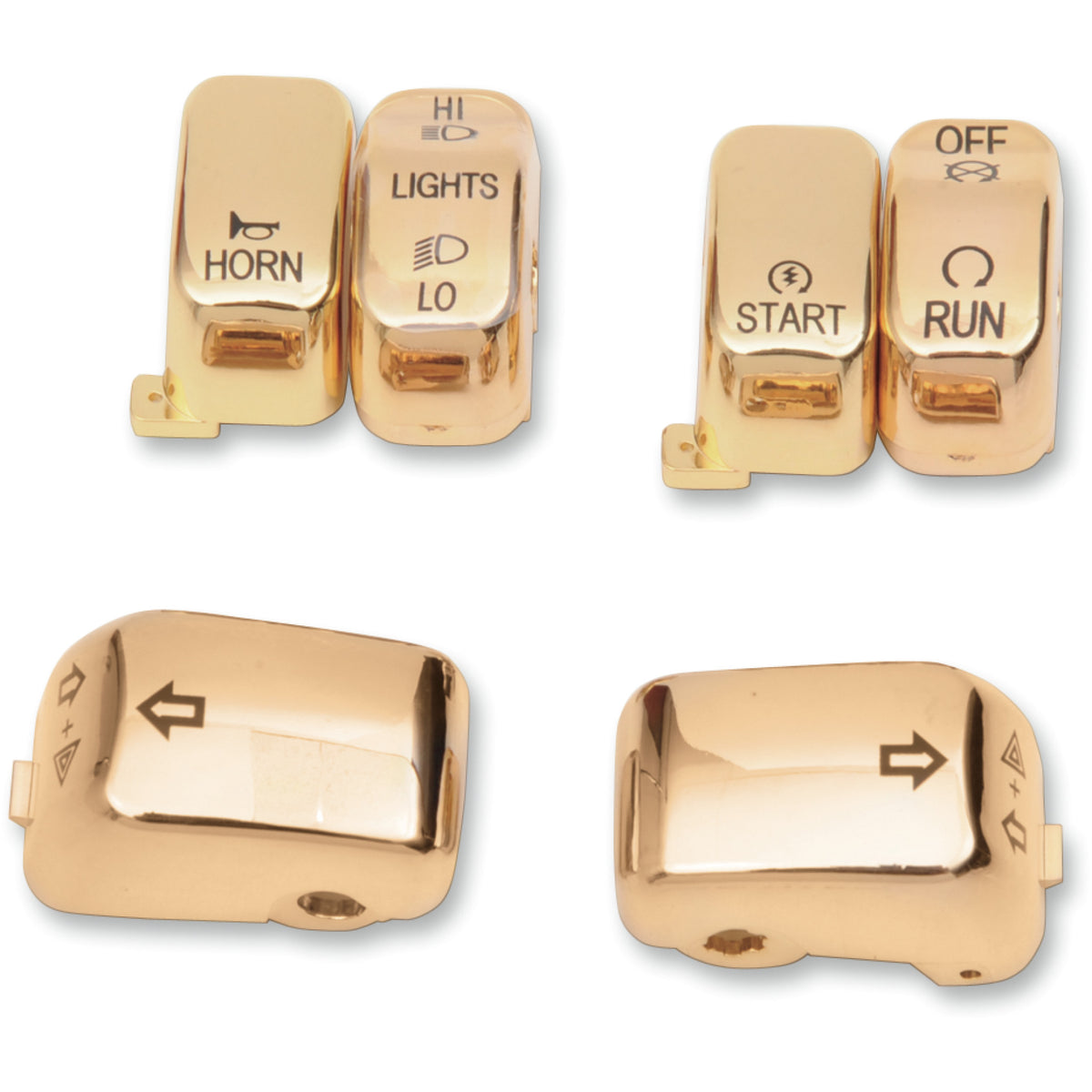 DRAG SPECIALTIES 0616-0185 Switch Cap Kit Switch Caps - Standard - Gol ...