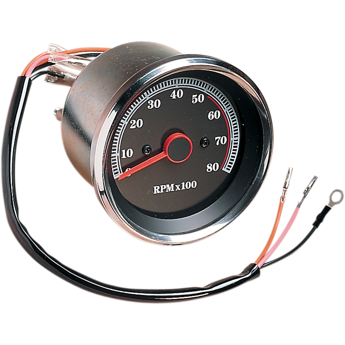 DRAG SPECIALTIES DS-243939 8000 RPM Electronic Tachometer stainless ho ...