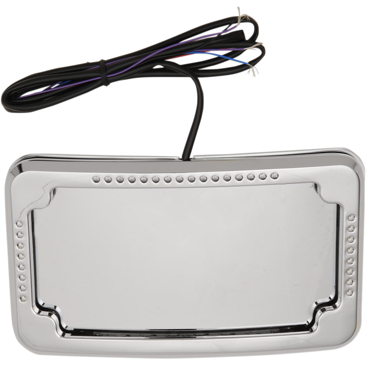 CYCLE VISIONS 2030-0941 CV-4640 Curved Slick Signals License Plate Fra ...