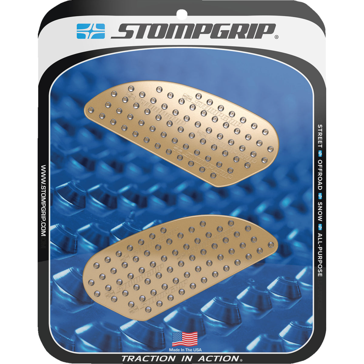 STOMPGRIP 4320-2826 50-10-0007C Volcano Profile Traction Pad Tank Grips ...