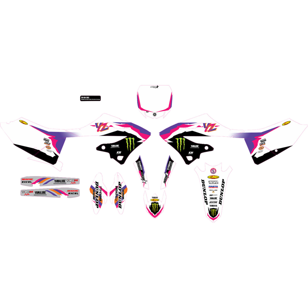 D'COR VISUALS 4302-7221 20-50-265 Complete Graphics Kit Graphic Kit ...