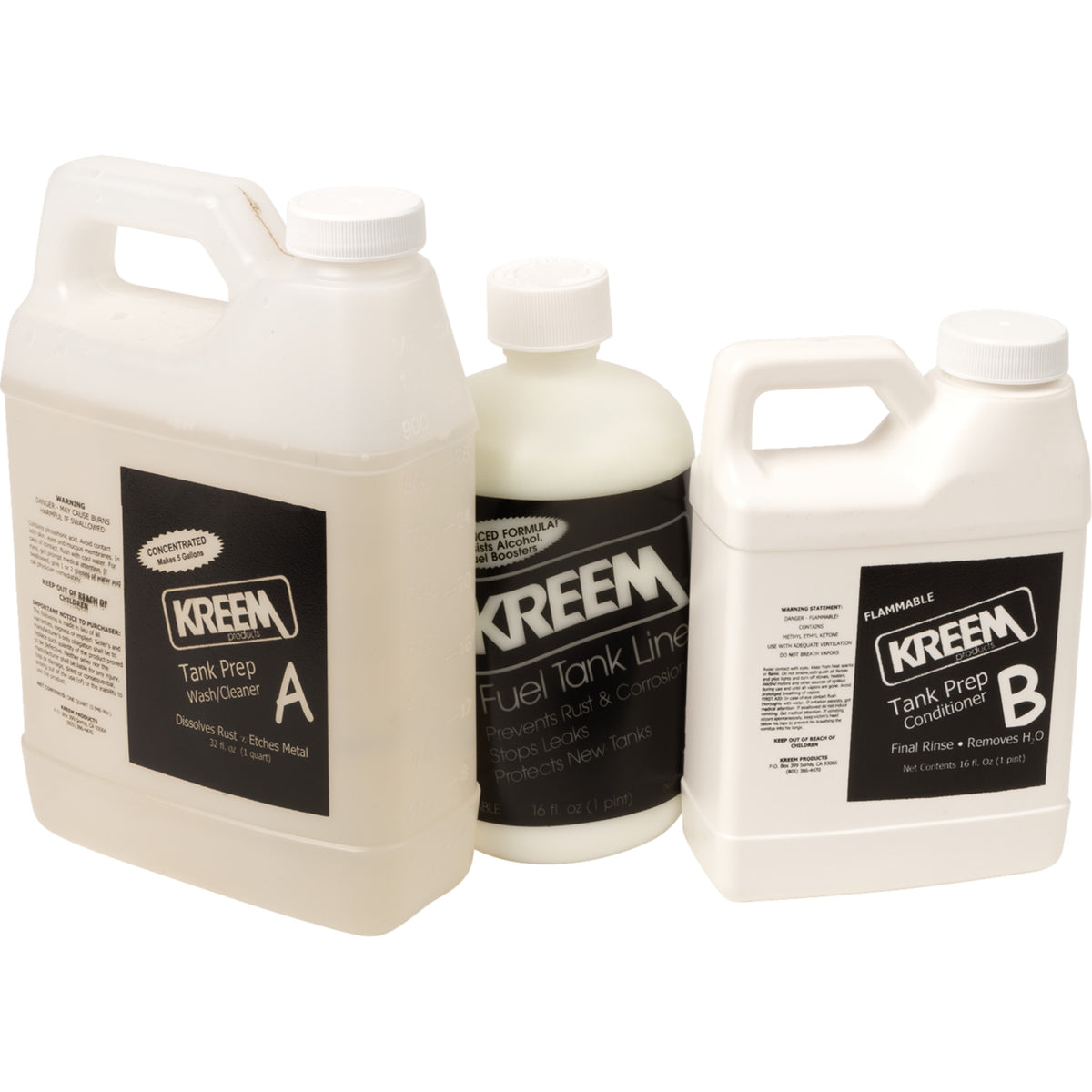 KREEM 3709-0001 1215 Fuel Tank Liner and Tank Prep Combo Packs Tank Li ...