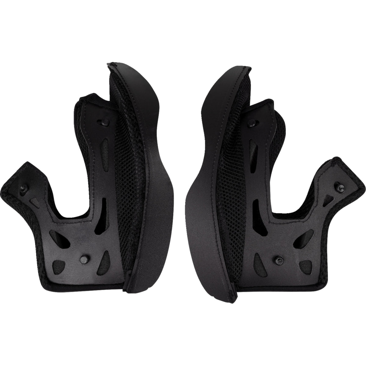 MOOSE OFFROAD Air Intake Helmet Cheek Pads Black — SpazCycle