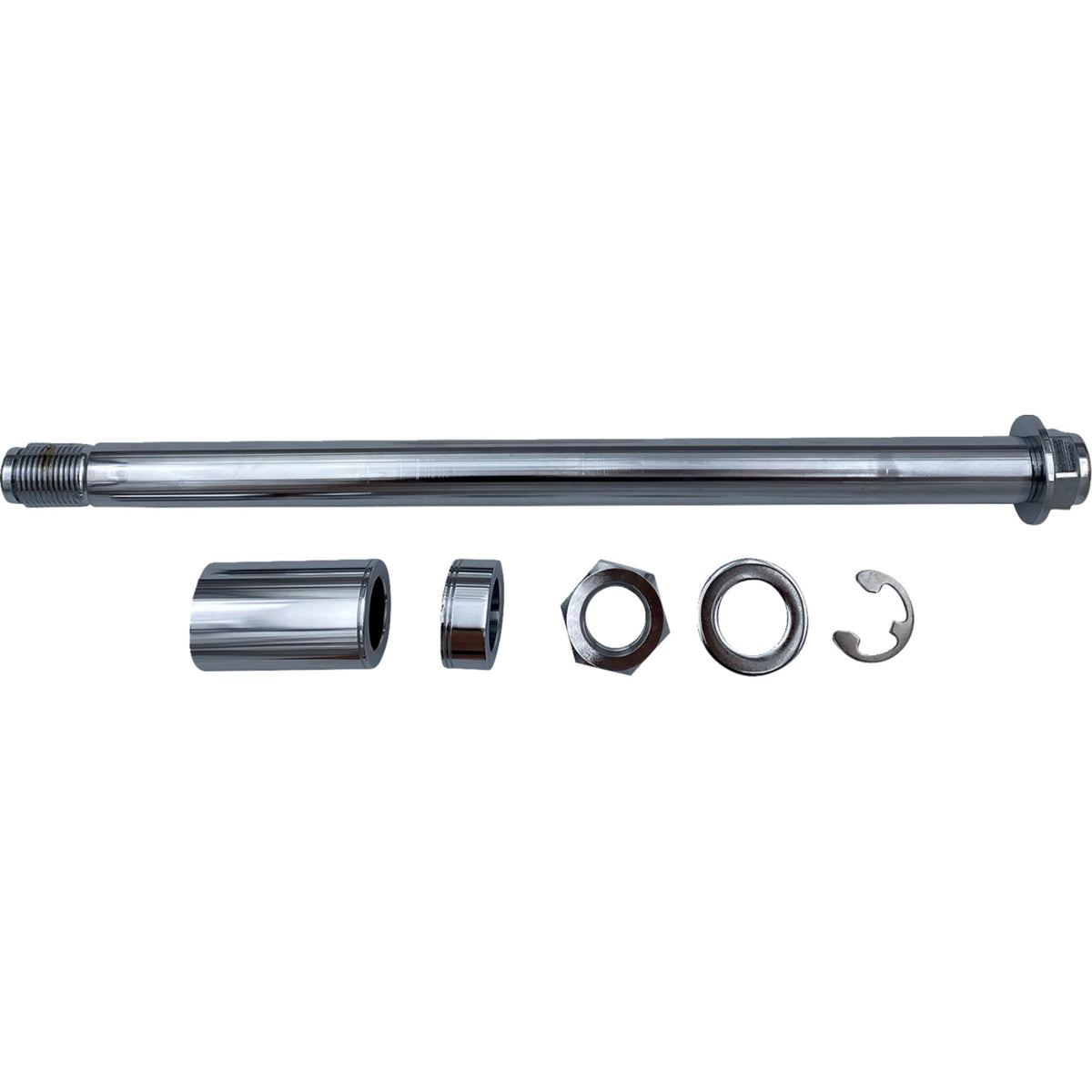 DRAG SPECIALTIES 0214-2736 Front Axle Kit Axle Kit - Chrome — SpazCycle