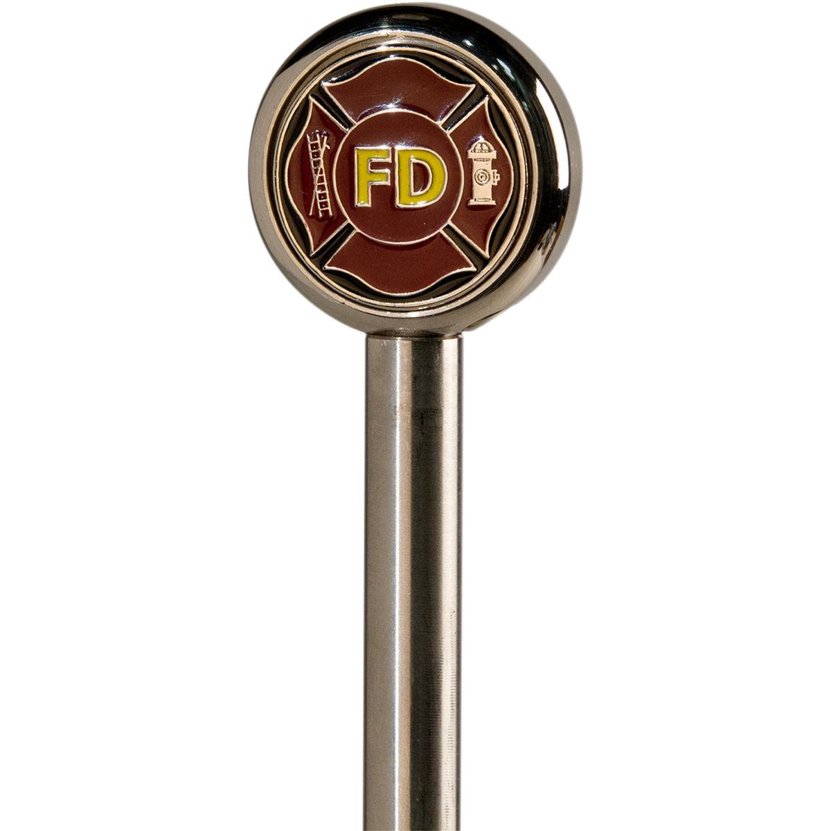 PRO PAD 0521-1023 POLE9-FDT Flag Pole with Topper Fire Fighter Flag To ...