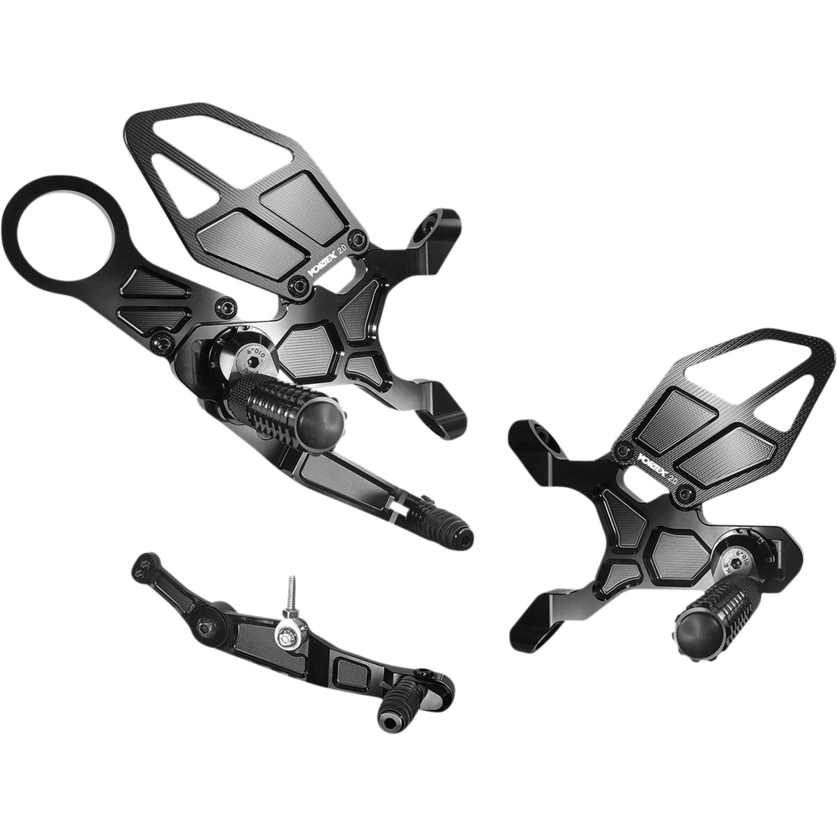 VORTEX 1623-0548 RS186K Original Rearsets Rearset - Black - S1000RR ...
