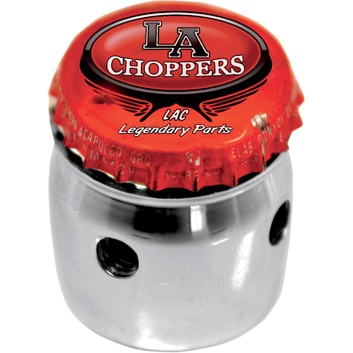 LA CHOPPERS 0657-0025 LA-7608-01 Bottle Cap Choke Cable Knob Choke Kno ...