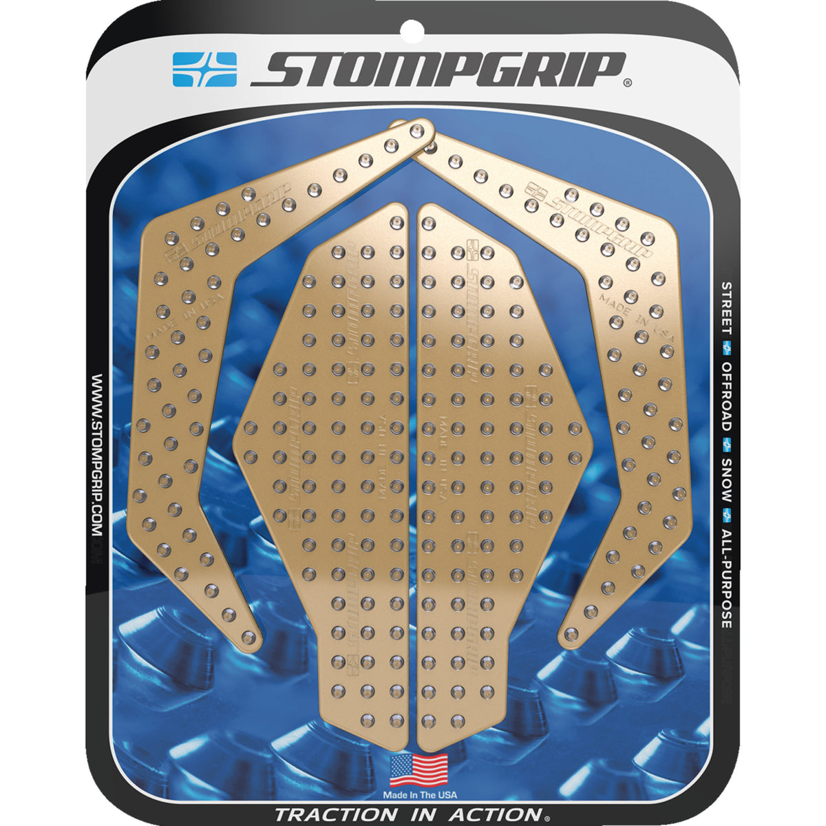 STOMPGRIP 4320-2869 55-10-0187C Volcano Profile Traction Pad Tank Grips ...