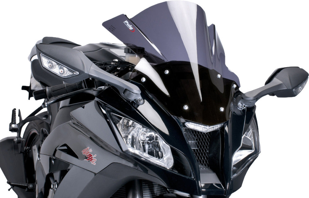 Puig Hi-tech Parts 561-1326BK 4933N Racing Windscreen - SpazCycle