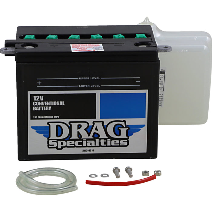 DRAG SPECIALTIES 2113-0216 Conventional Battery Kit Battery Kit - CHD4 ...