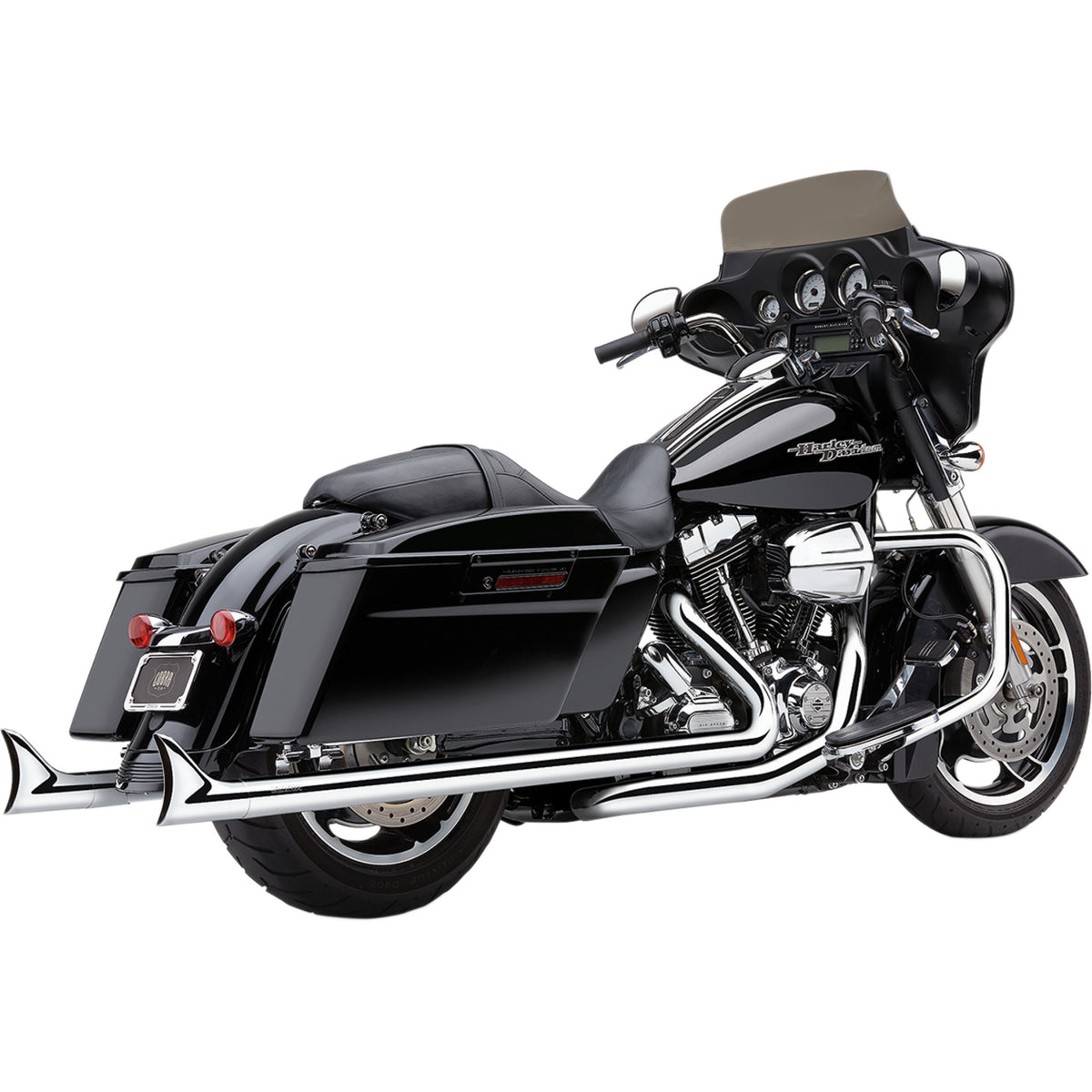 COBRA 1800-2185 6975 Speedster Dual Exhaust System - Chrome - Fishtail ...