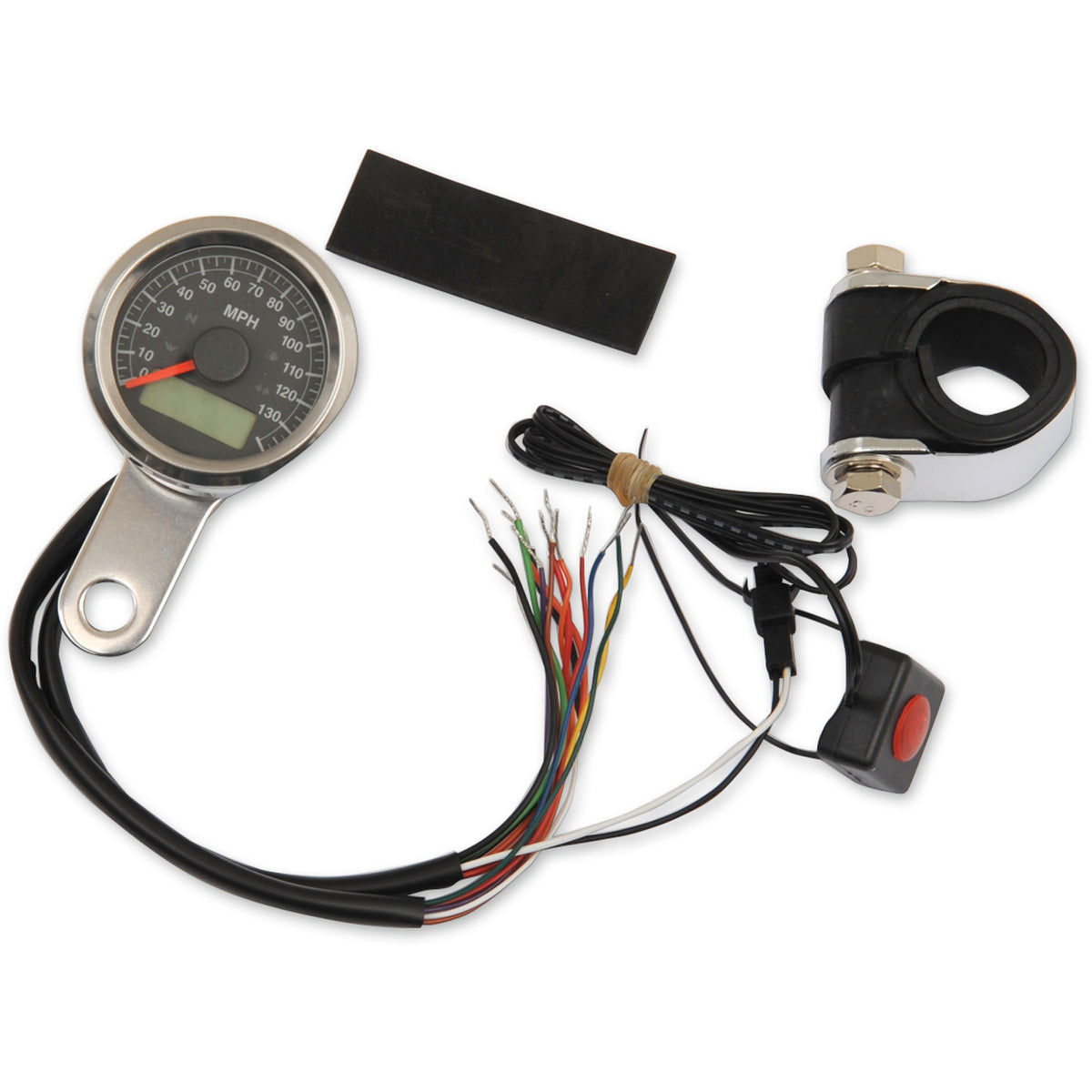DRAG SPECIALTIES 1-7/8" Programmable Imperial Speedometer with Indicat ...