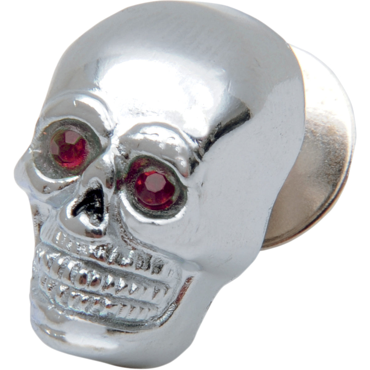 DRAG SPECIALTIES DS-190485 Skull Kromett Skull with Red Eyes - Small ...