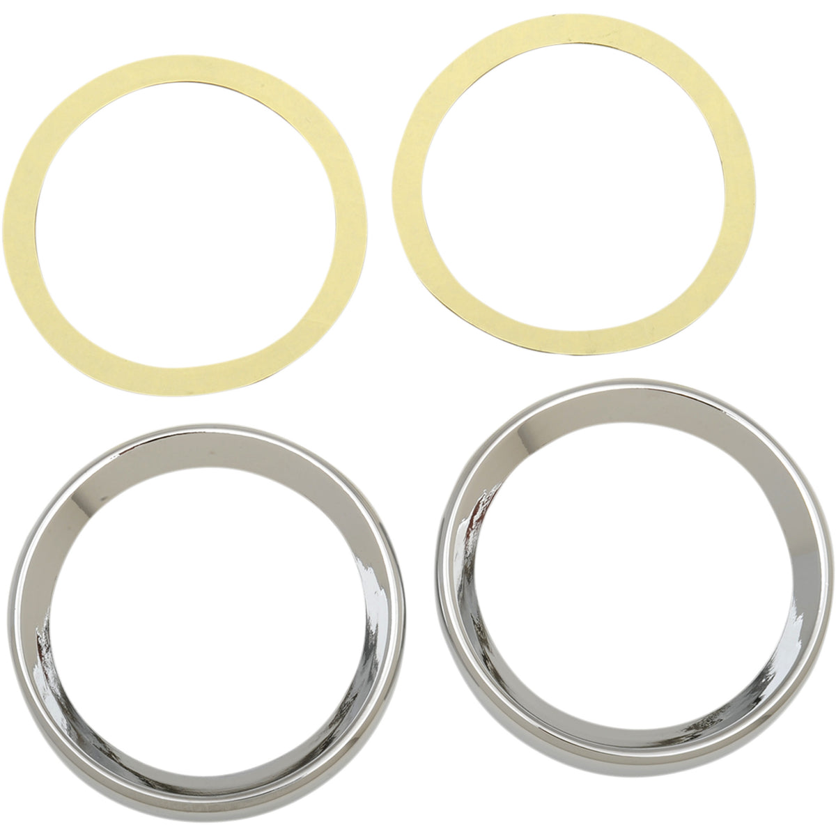 DRAG SPECIALTIES 2202-0060 Instrument Gauge Bezel chrome - 3.62" diame ...