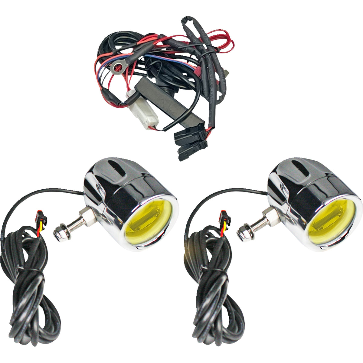 CUSTOM DYNAMICS 2001-2585 PB-FOG-UNV-YC ProBEAM® LED Halo Fog Lights F ...
