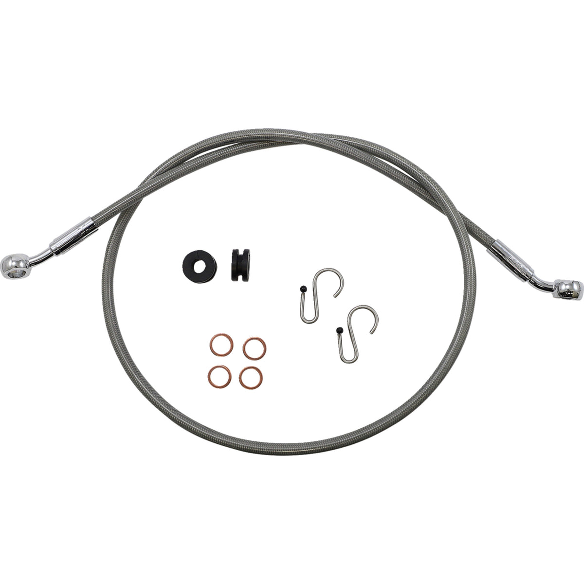 MAGNUM SHIELDING XR Stainless Brake Line Kit - Steel/Chrome Indian ...