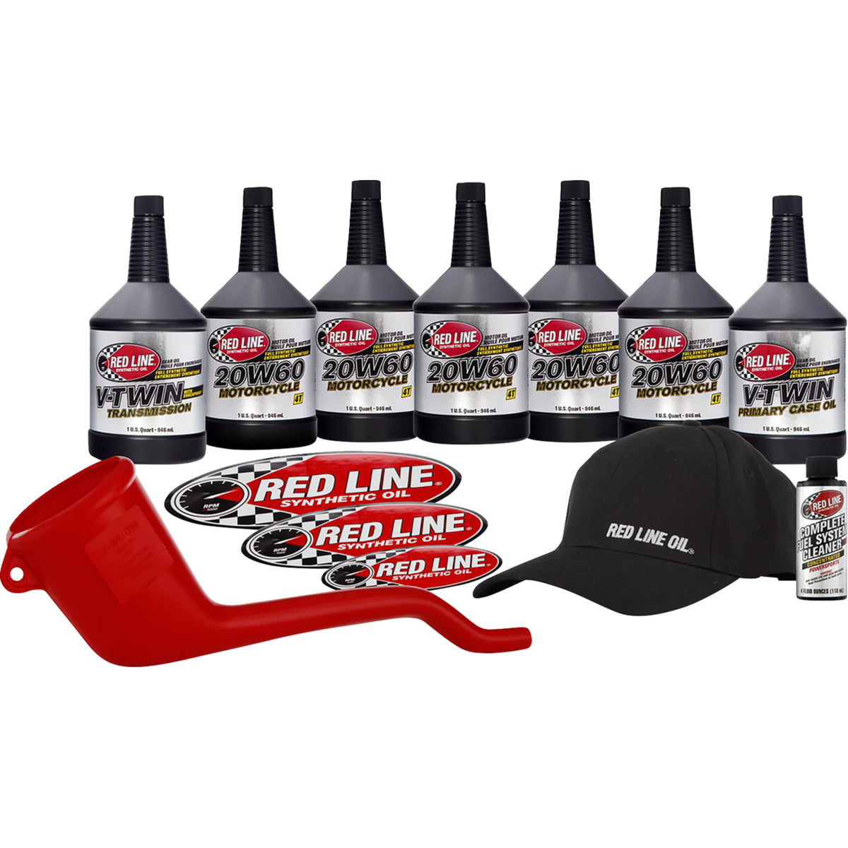 RED LINE SYNTHETIC OIL 3601-1033 90231 V-Twin Powerpack Kit 20w60 ...