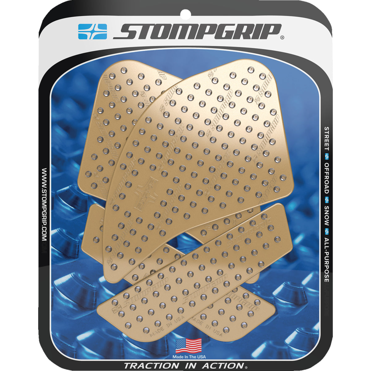 STOMPGRIP 4320-2861 55-10-0178C Volcano Profile Traction Pad Tank Grips ...
