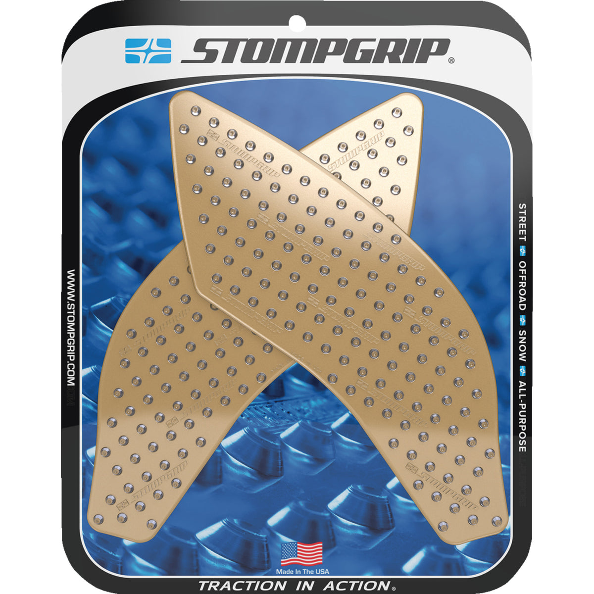 STOMPGRIP 4320-2853 55-10-0161C Volcano Profile Traction Pad Tank Grips Traction Pad Tank Grips ...