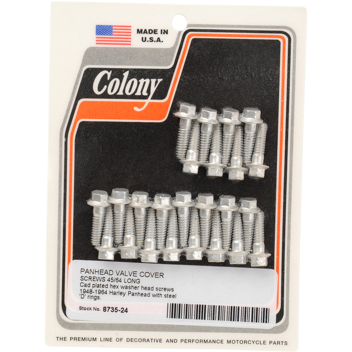 COLONY 2401-0473 8735-24 Valve Cover Screw Kit Screws - Valve Cover ...