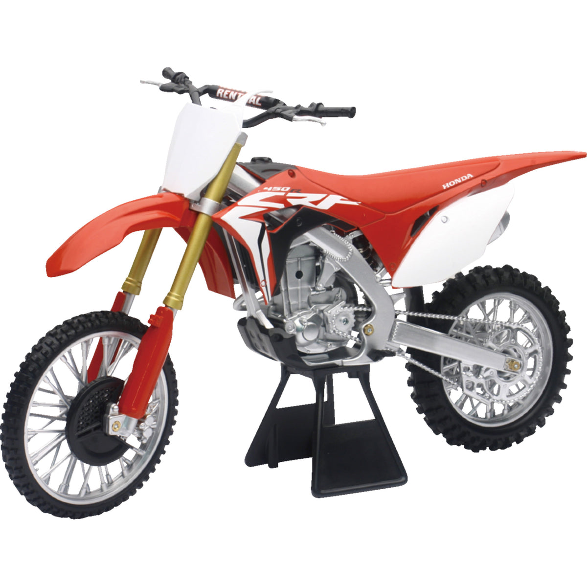 NEW RAY TOYS 7001-0070 49583 Honda CRF450R Dirt Bike 1:6 scale - red/w ...