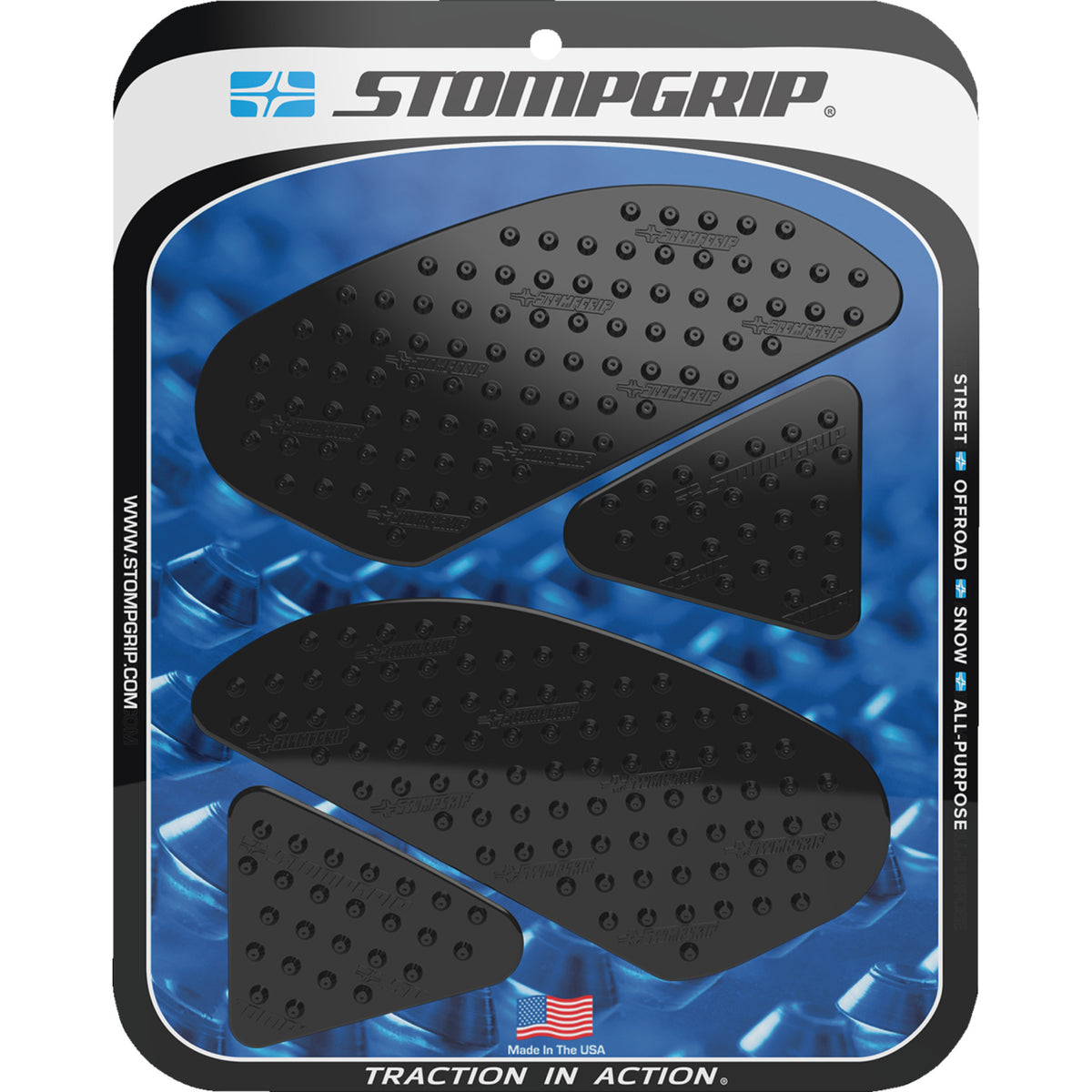 STOMPGRIP 4320-2708 55-10-0100B Volcano Profile Traction Pad Tank Grips ...