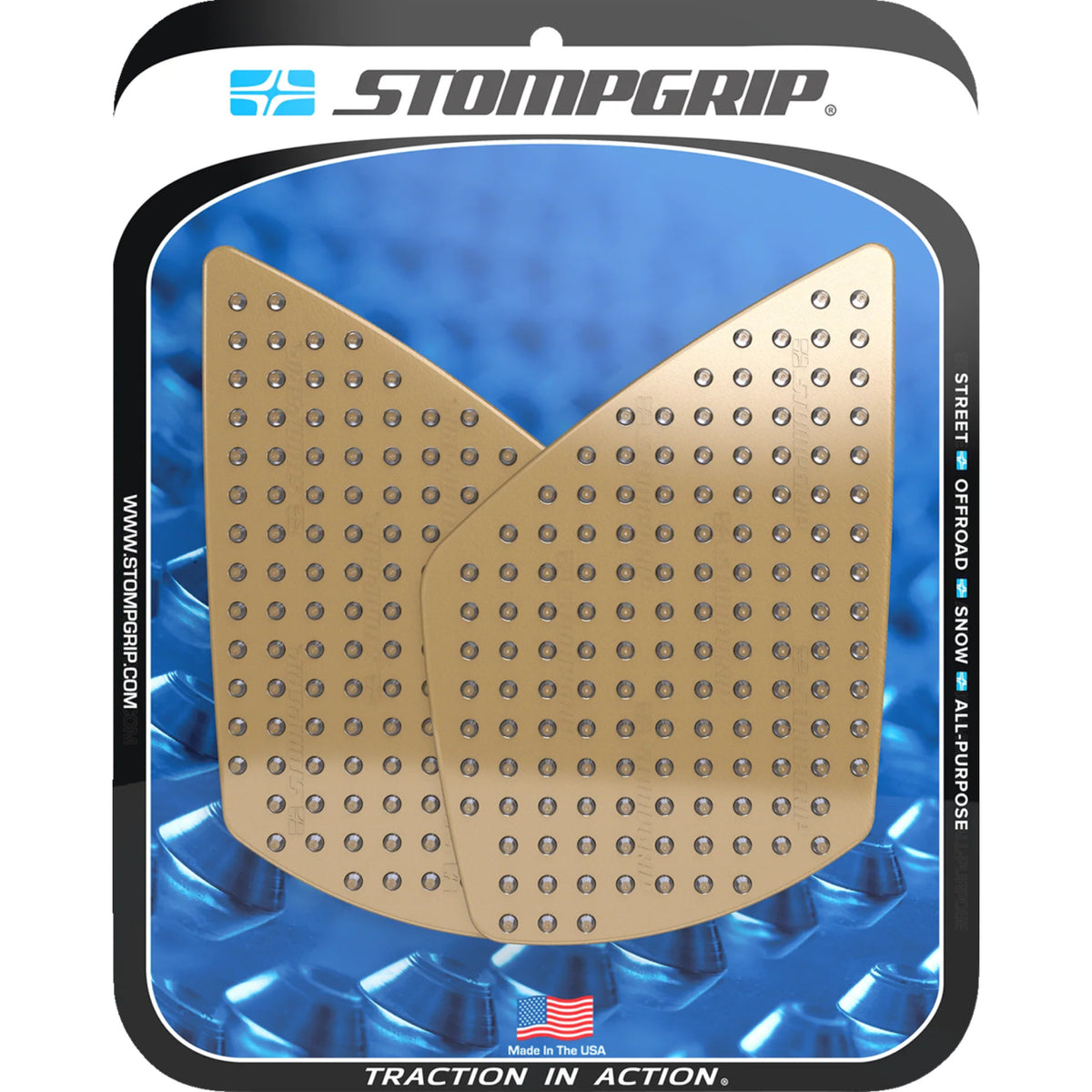 STOMPGRIP 4320-2877 55-10-0199-1C Volcano Profile Traction Pad Tank Grips Traction Pad Tank ...