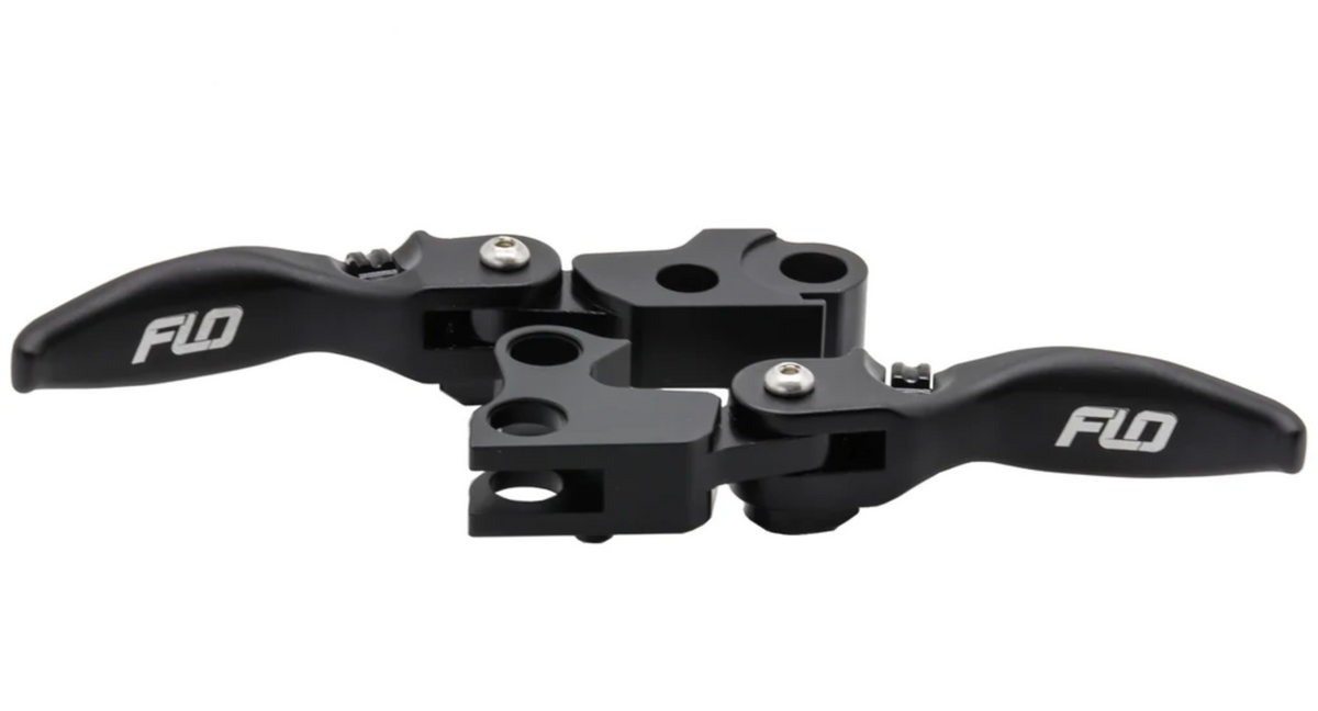 FLO MOTORSPORTS SHORTY MX LEVER SET BLACK '96-'17 DYNA — SpazCycle