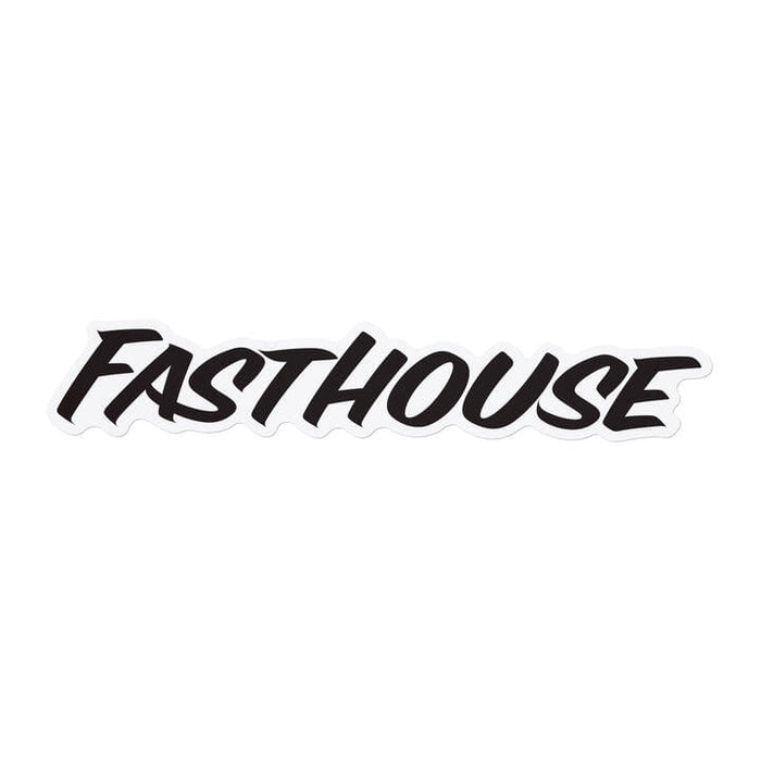 Fasthouse White Logo Sticker - SpazCycle