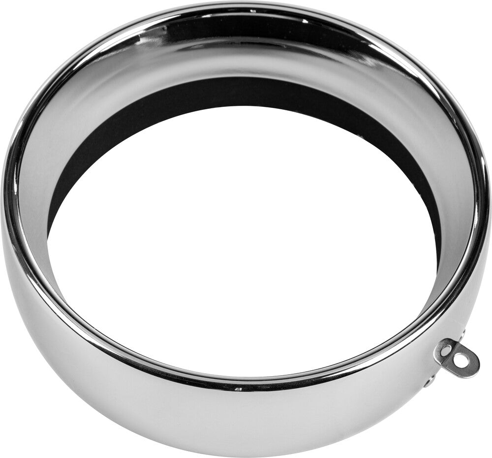 Harddrive 820-0322 38-046 FRENCHED HEADLIGHT TRIM RING CHROME 5-3/4 TA ...