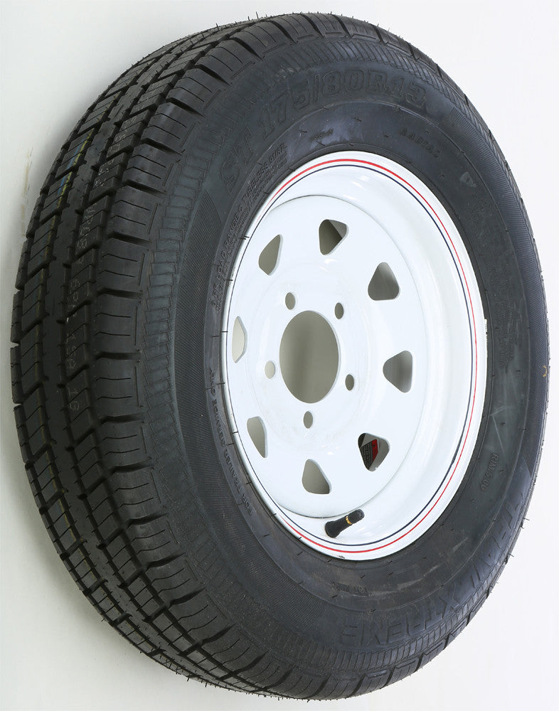 Awc 58-8171 TA2034512-71R175C-A Trailer Tire & 8 Spoke Steel Wheel ...