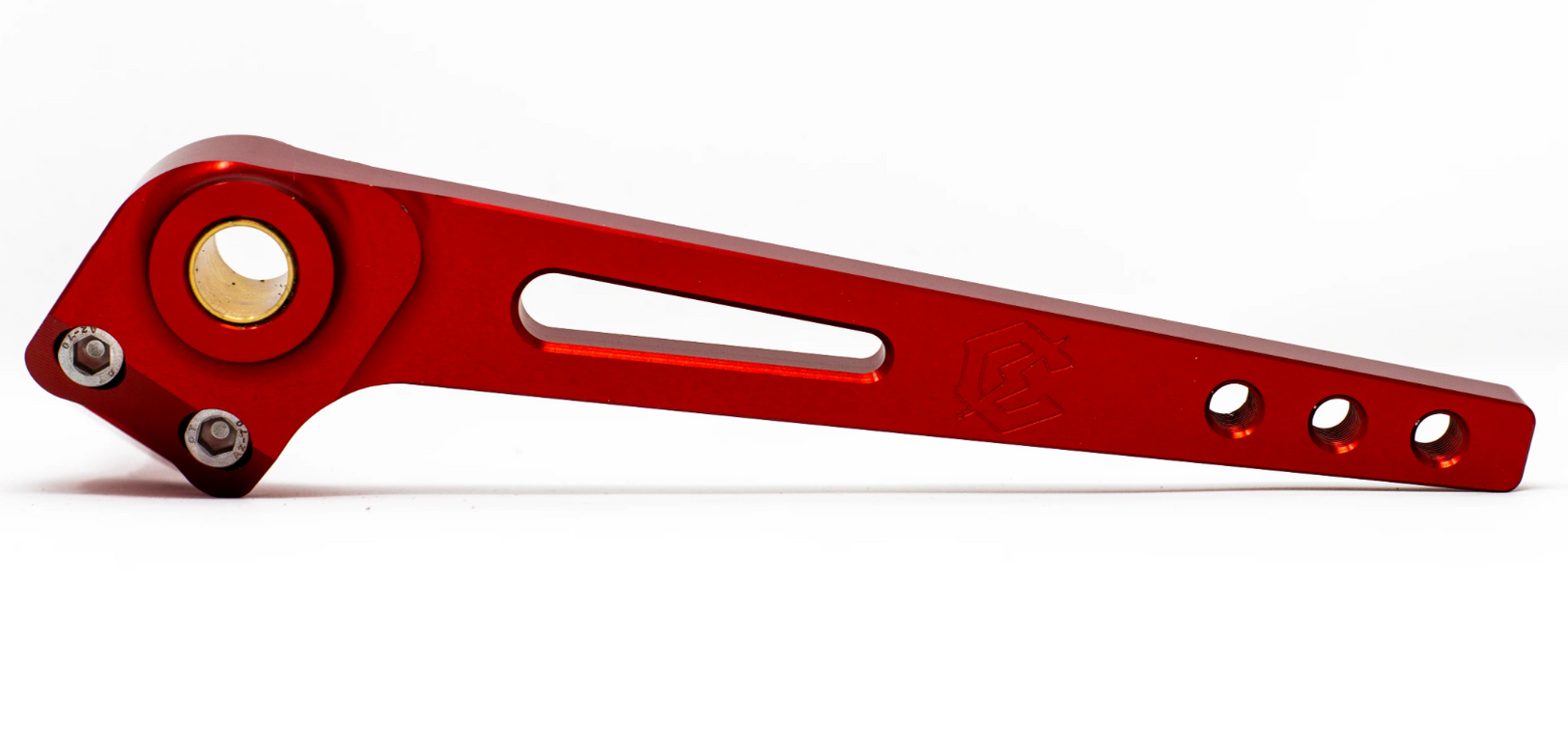 Crossthread Cycle M8 Softail Brake Arm Red Triple Mount - Spiked Red ...
